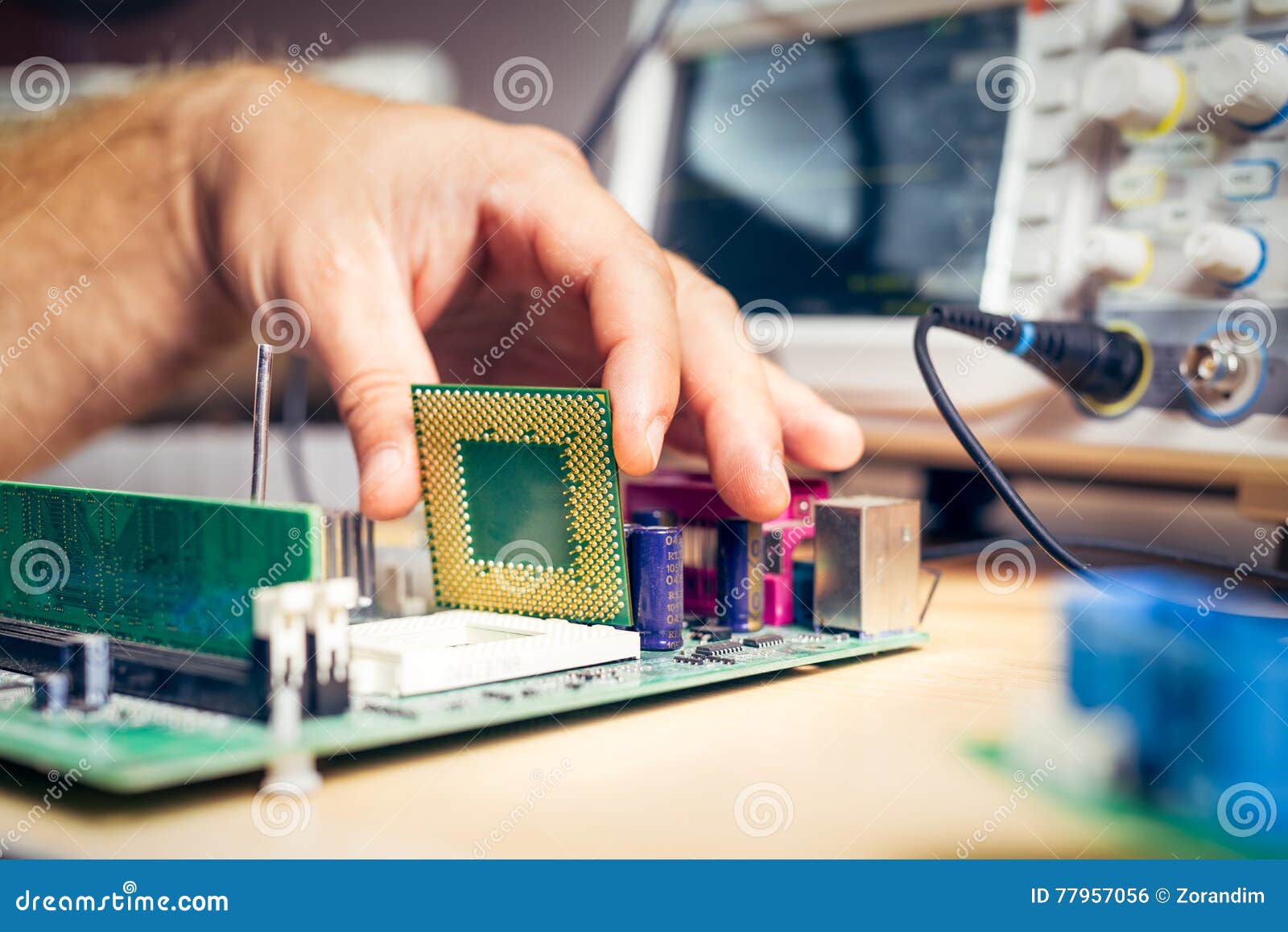 Remove CPU from Main Circuit Board To Check Problem and Repair Stock ...