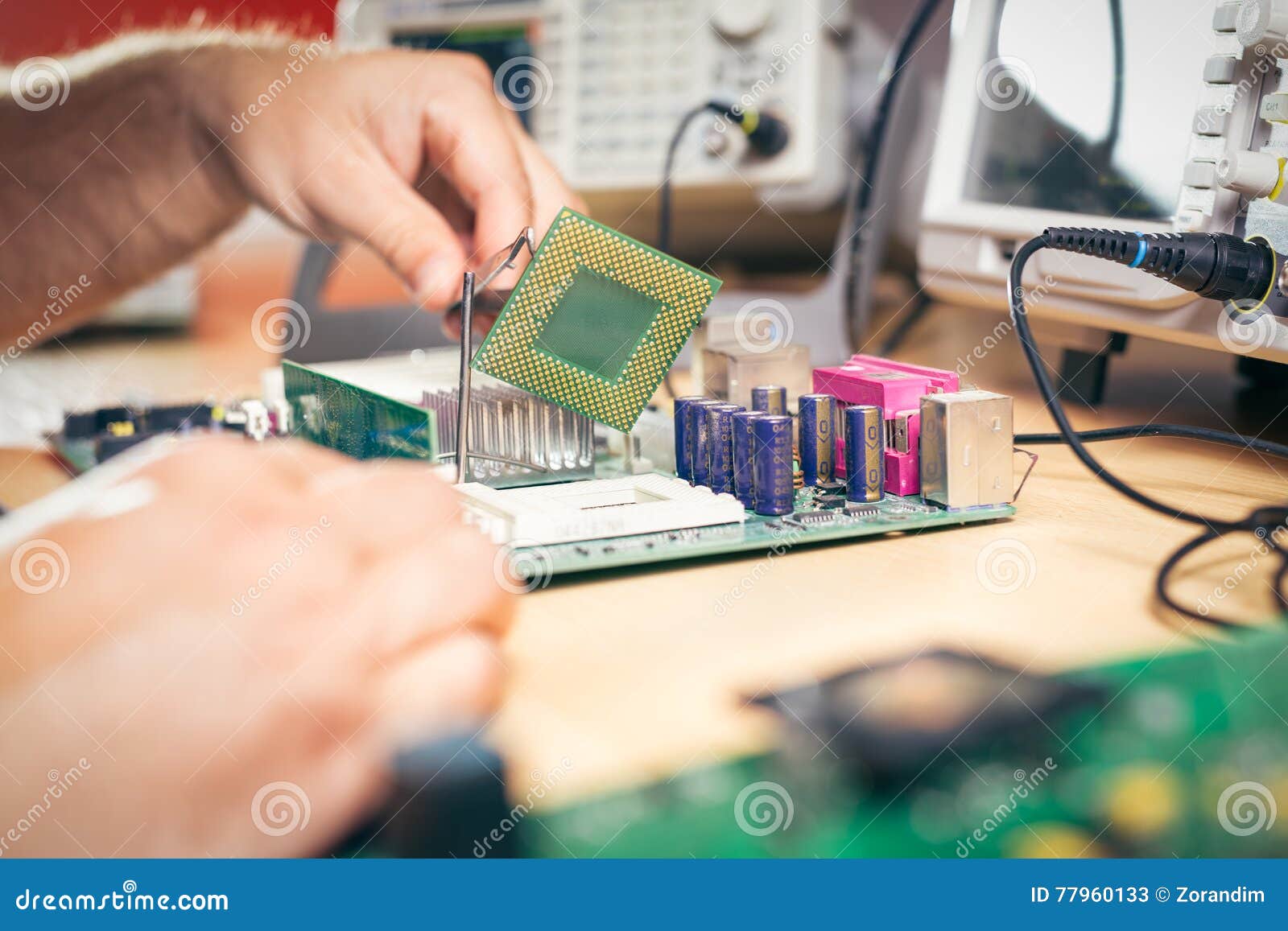 Remove CPU from Main Circuit Board To Check Problem and Repair Stock ...