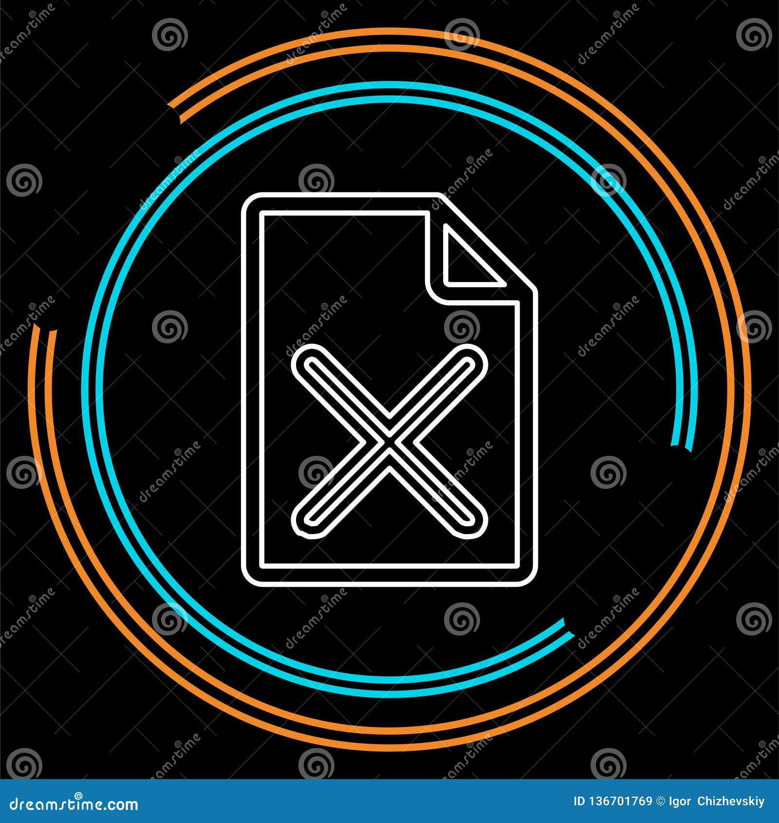 Remove Document Icon - Vector Stock Vector - Illustration of symbol ...