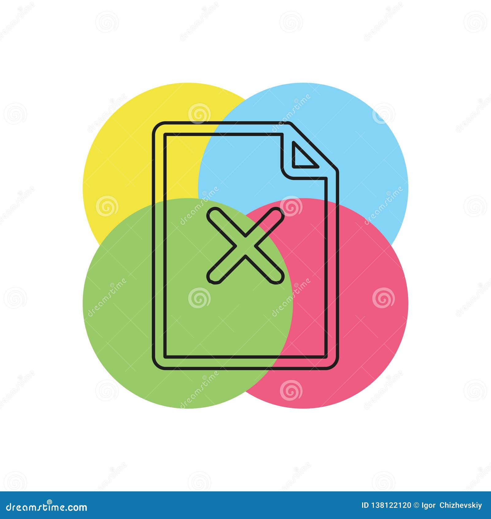 Remove document icon stock illustration. Illustration of background ...