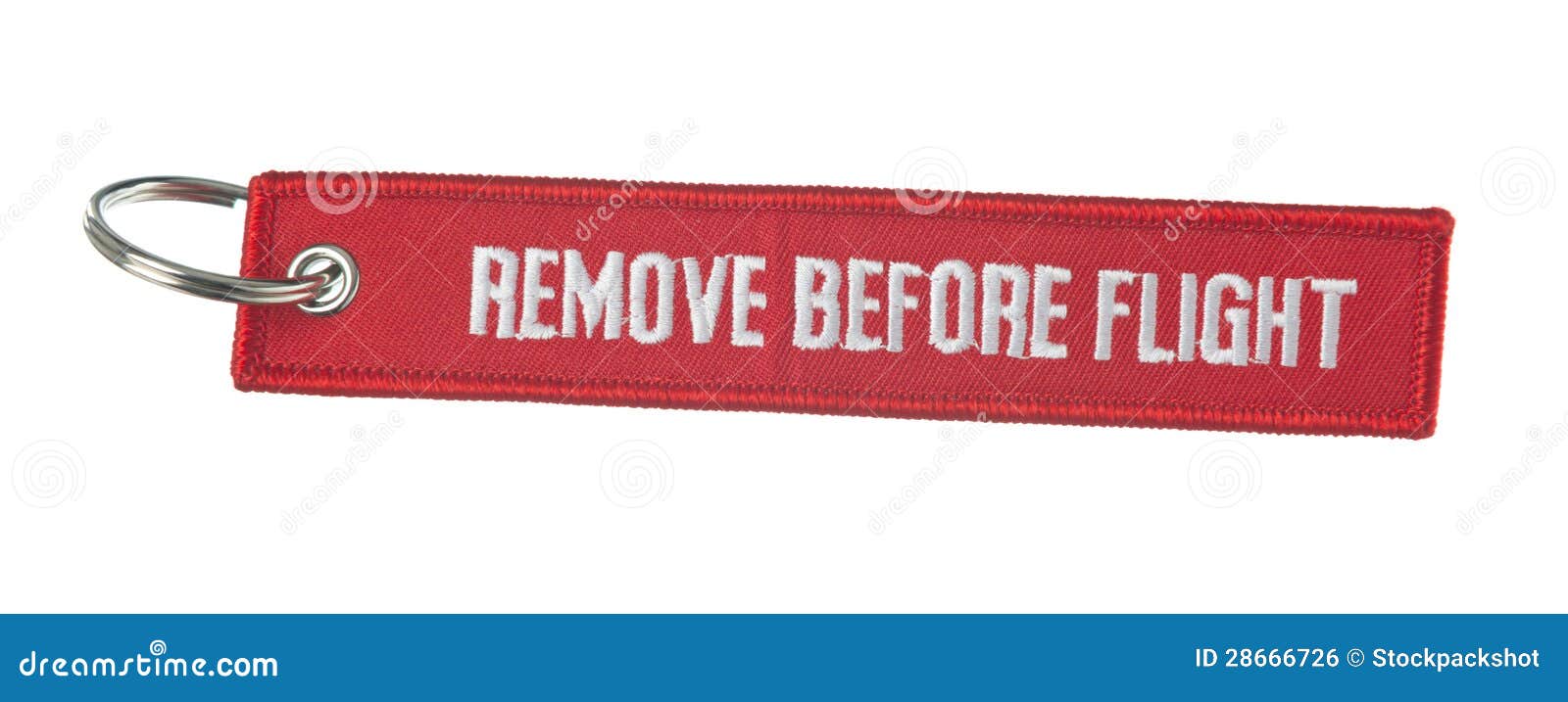 Remove before Flight Ribbon Stock Photo - Image of isolated, aerospace ...
