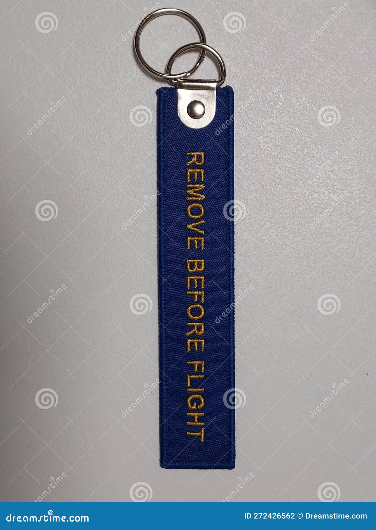 Remove before Flight Tag Blue Color Stock Photo - Image of airport ...
