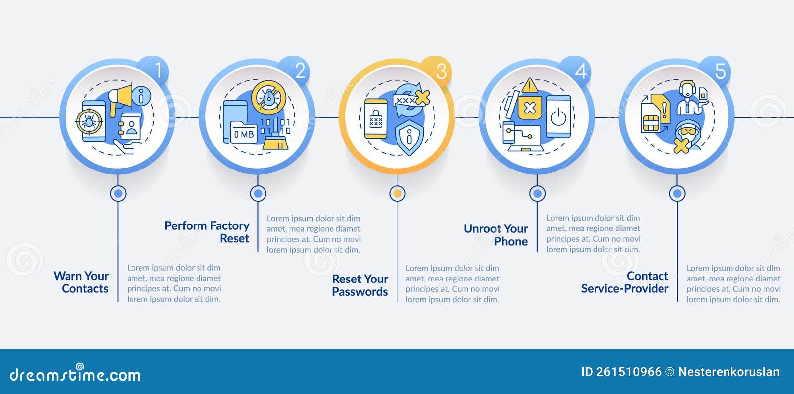 Remove Hacker Circle Infographic Template Stock Vector - Illustration ...