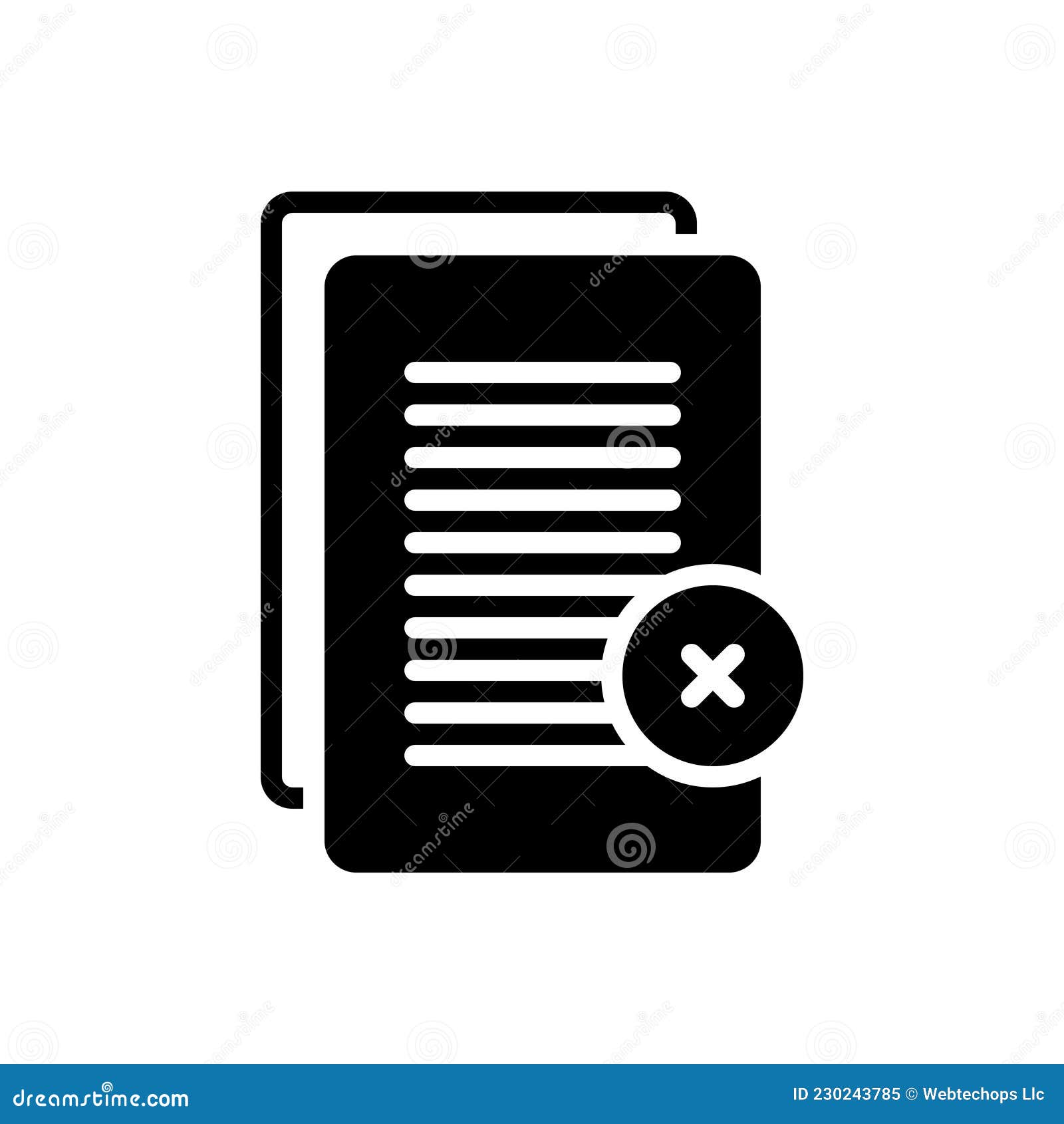 Black Solid Icon for Remove, Recapture and Delete Stock Vector ...