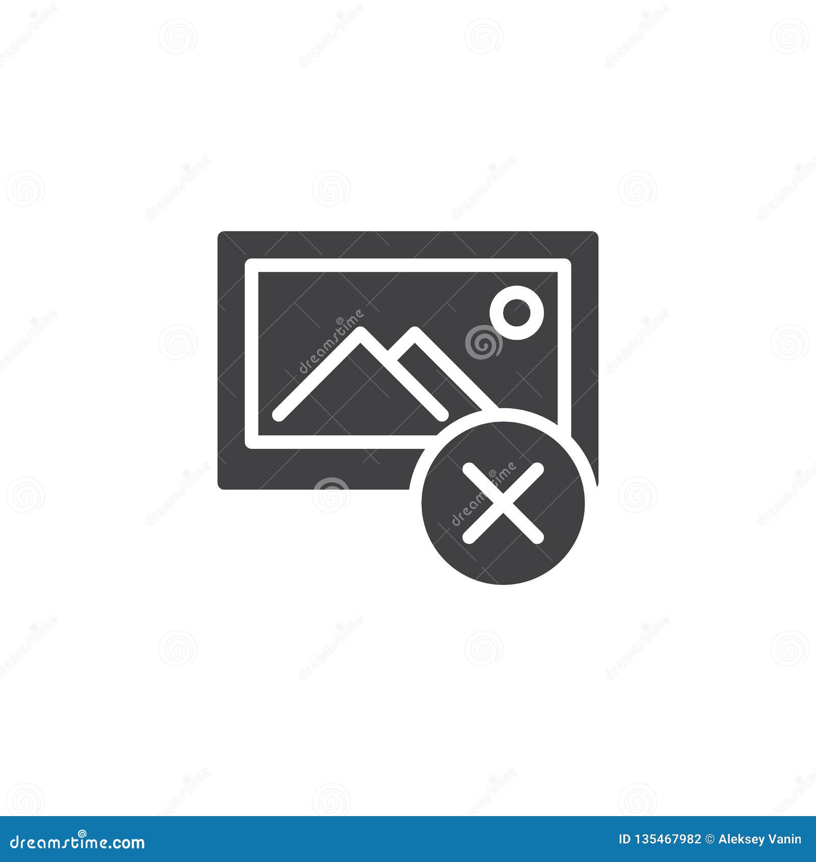 Remove Image File Vector Icon Stock Vector - Illustration of interface ...