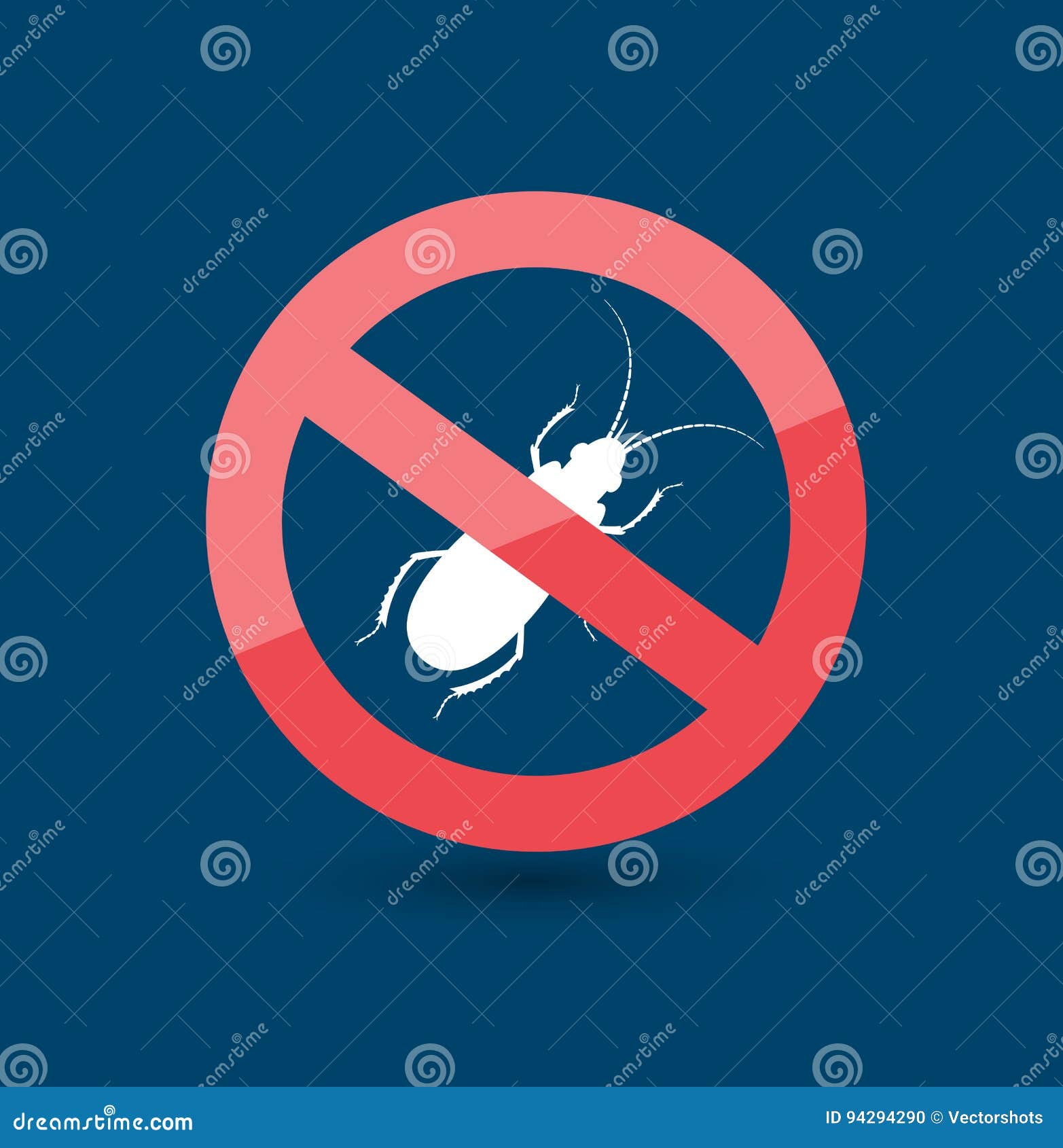 Remove Insect Sign stock vector. Illustration of allowed - 94294290