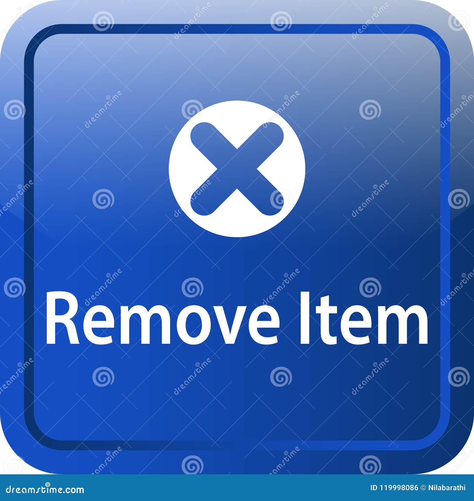 Remove Item Icon Web Button Stock Illustration - Illustration of blue ... Remove Item Icon Web Button Stock Illustration - Illustration of blue ...