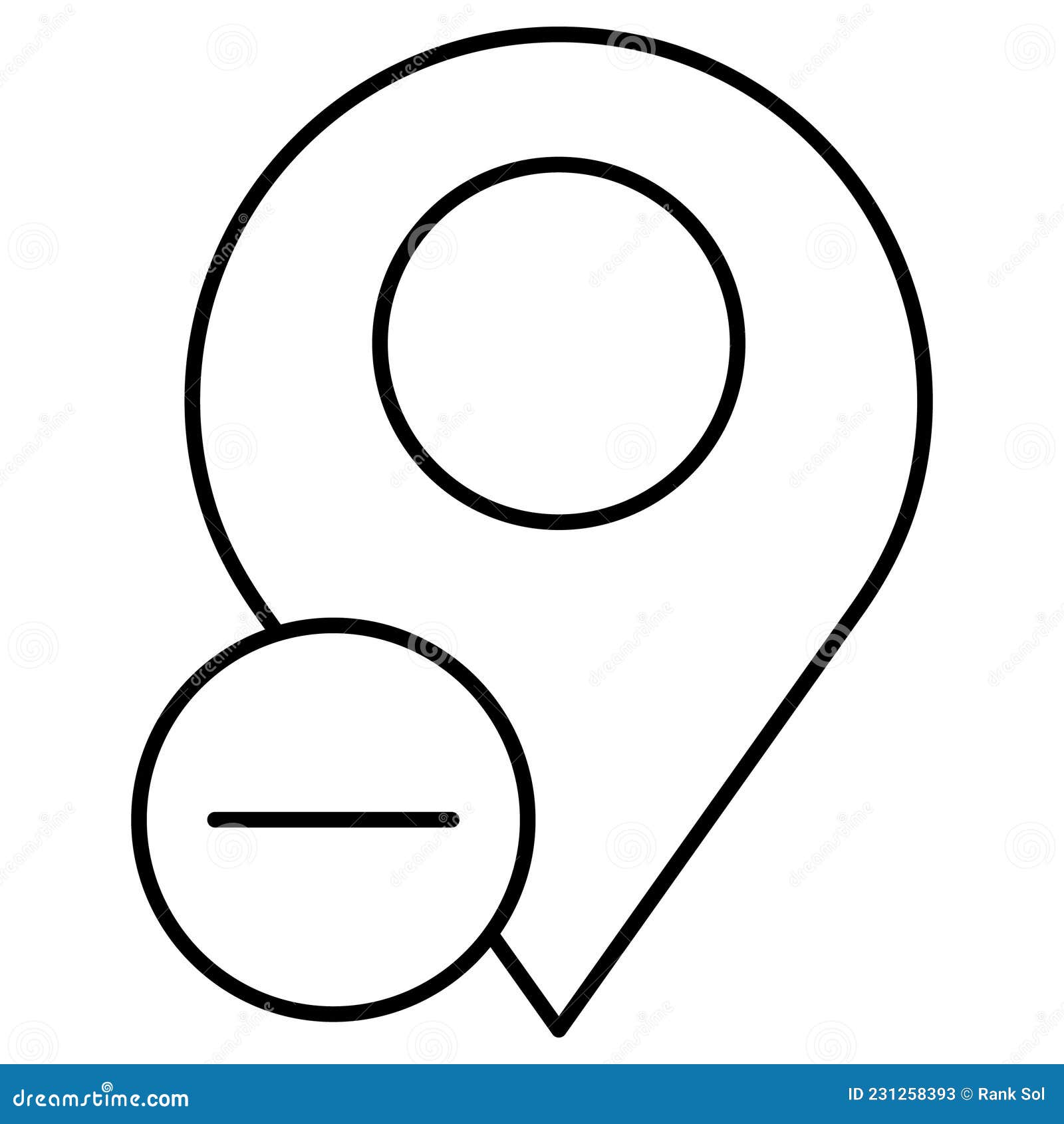 Remove Location Isolated Vector Icon Which Can Easily Modify or Edit ...