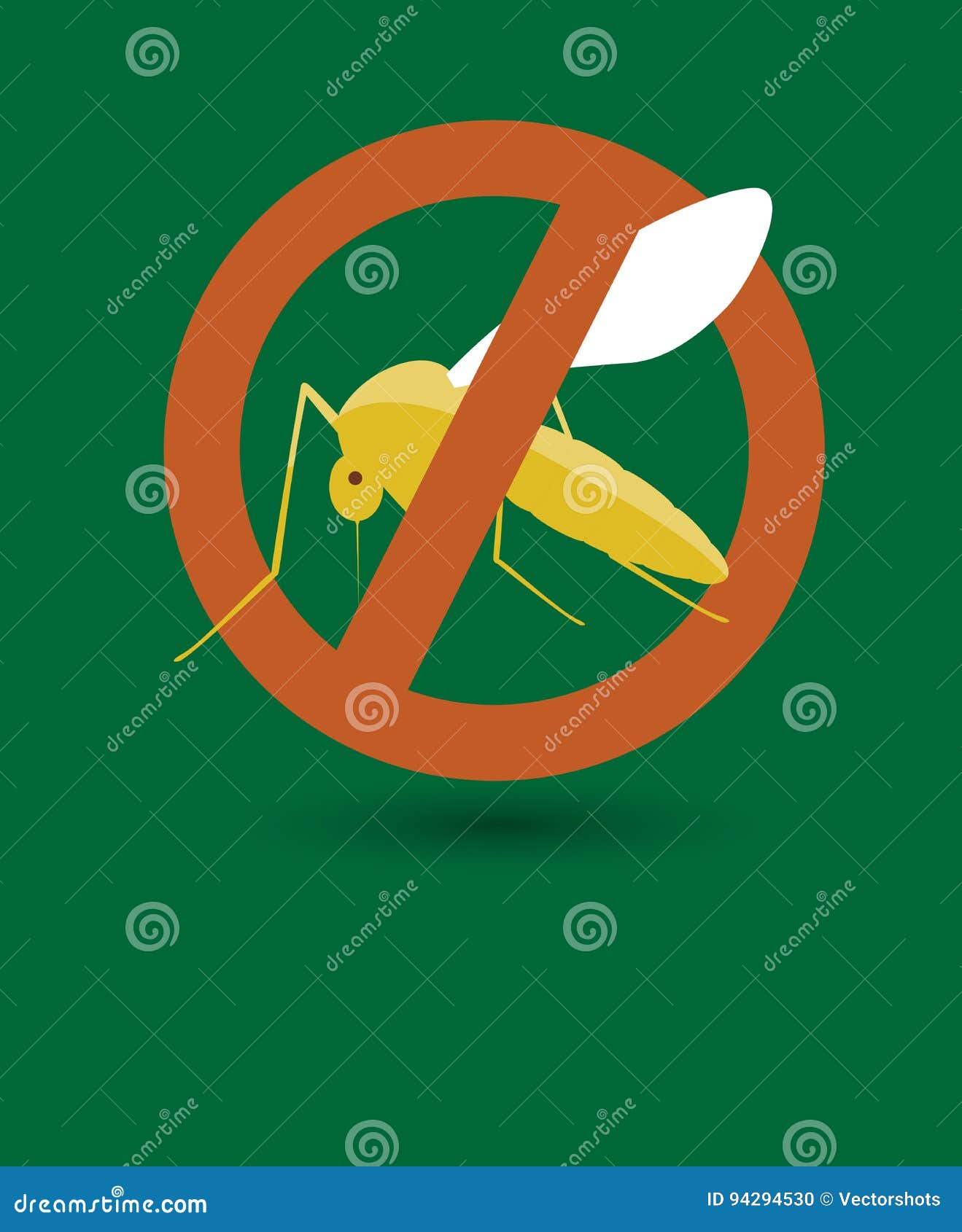 Mosquito. Symbol Parasite Warning Sign. Silhouettes. Anti Mosquitoes ...