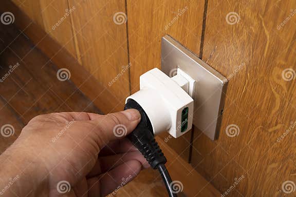 Remove the Plug from the Socket Stock Image - Image of electric, cable ...