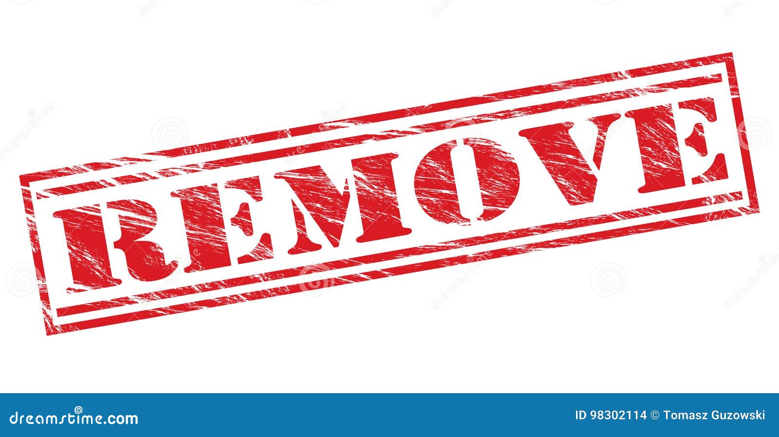 Remove red stamp stock illustration. Illustration of banner - 98302114