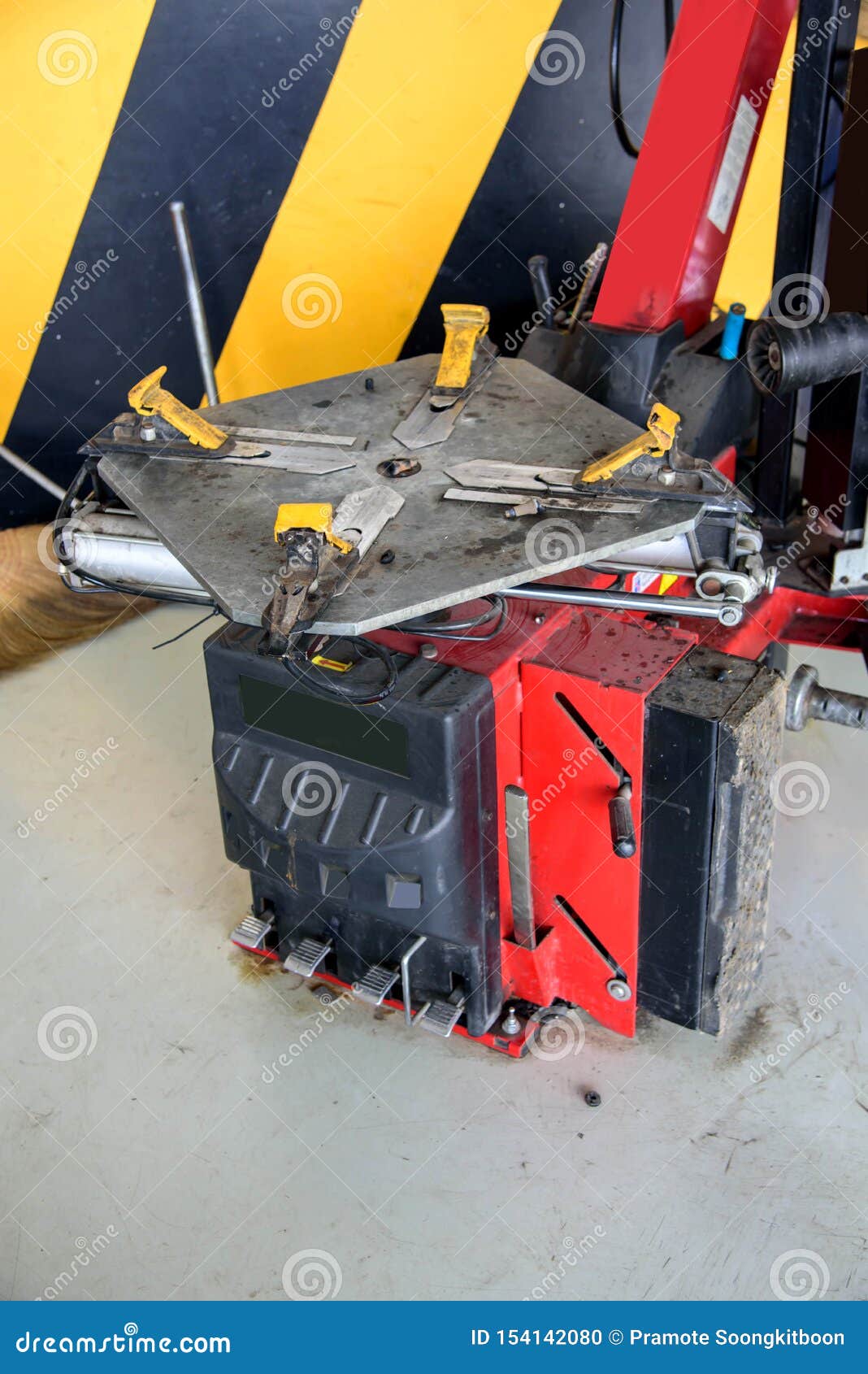 Remove the Rubber Wheel Machine Stock Photo - Image of transportation ...
