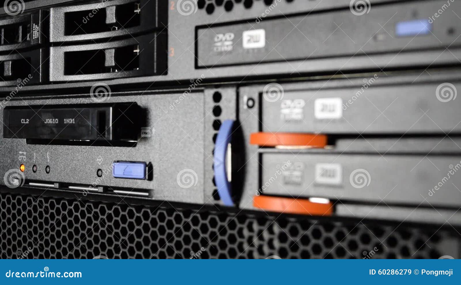 Remove Tape from the Tape Drive on Computer Server Stock Video - Video ...