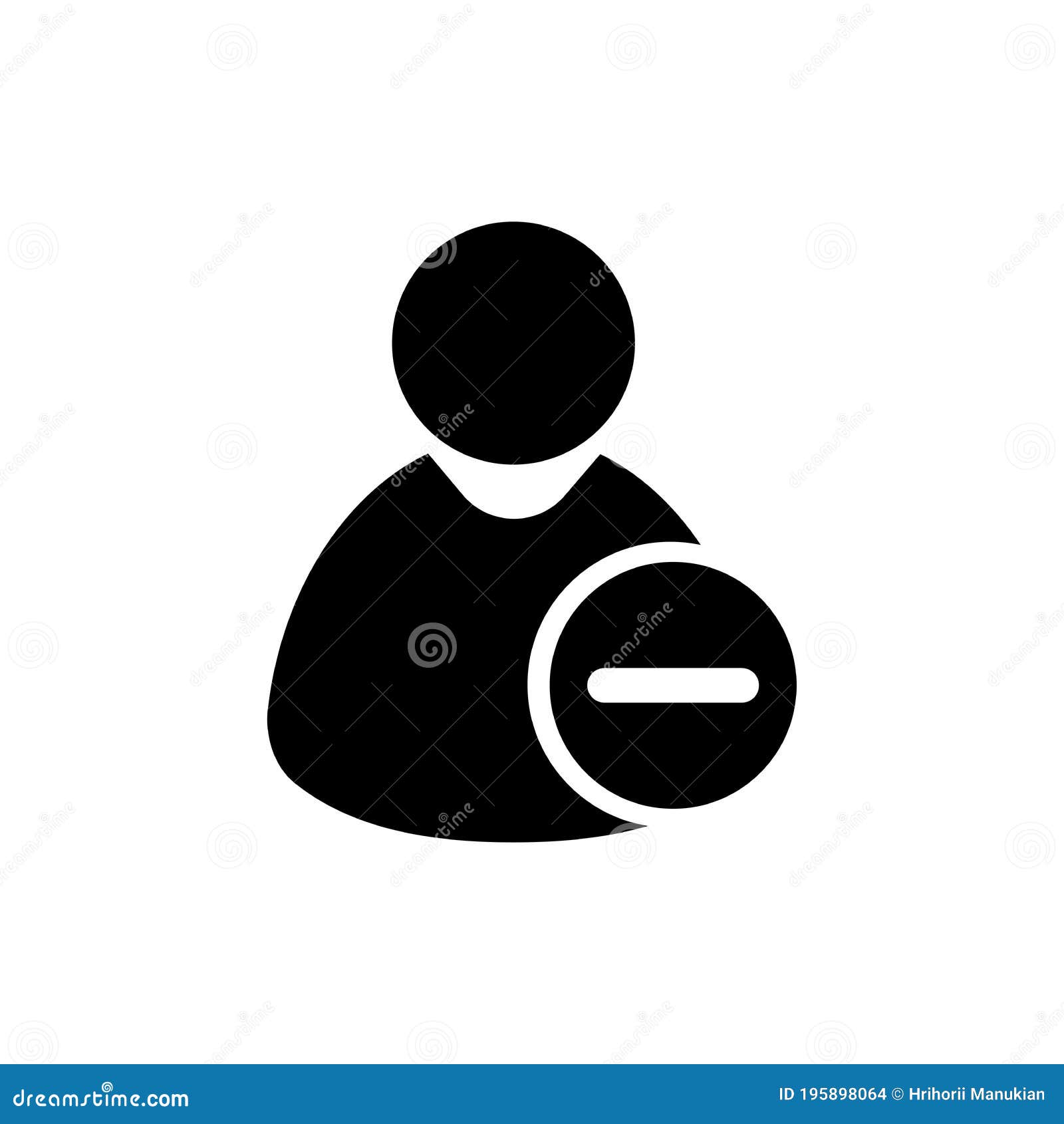 Add And Remove User Icon Set. Vector Illustration Of Profile Photo ...