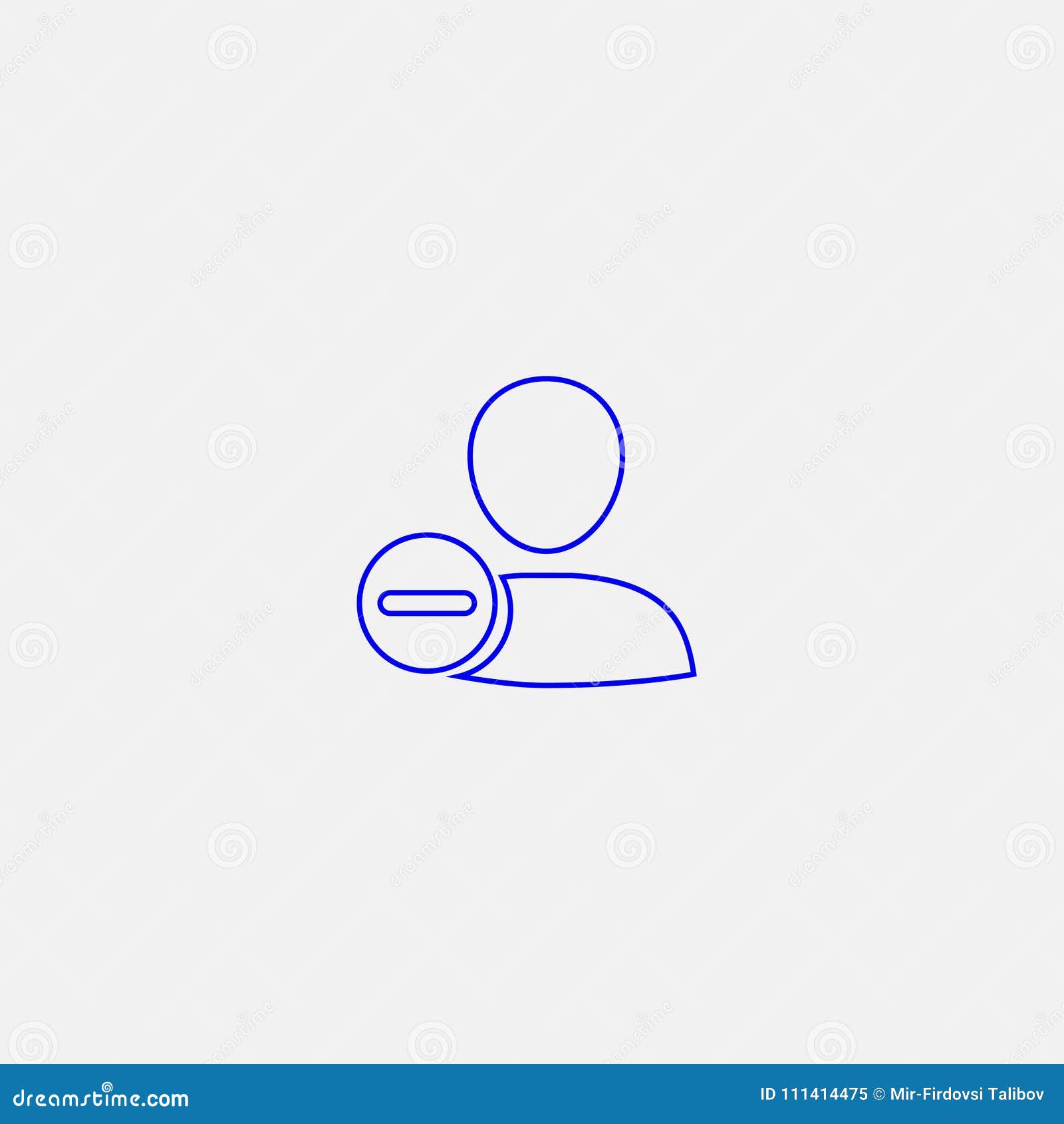 Remove user icon stock illustration. Illustration of account - 111414475