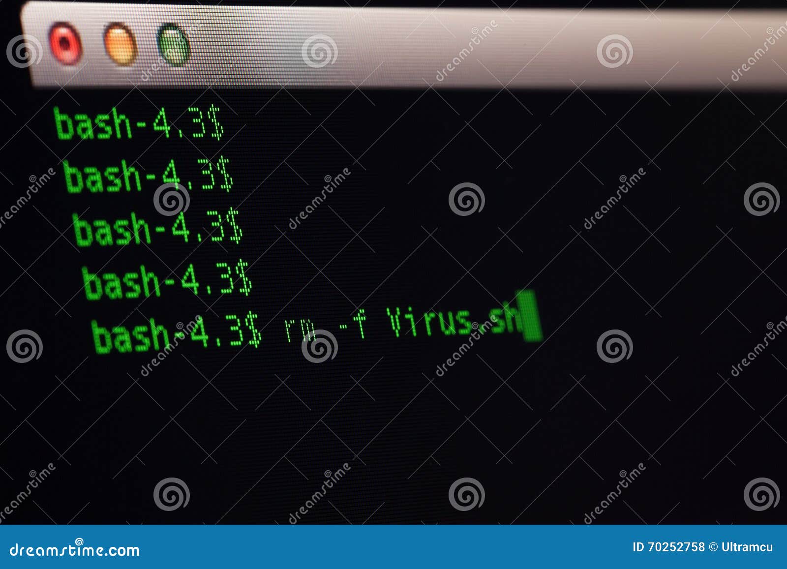 Remove Virus File on Unix OS Stock Photo - Image of unix, malware: 70252758
