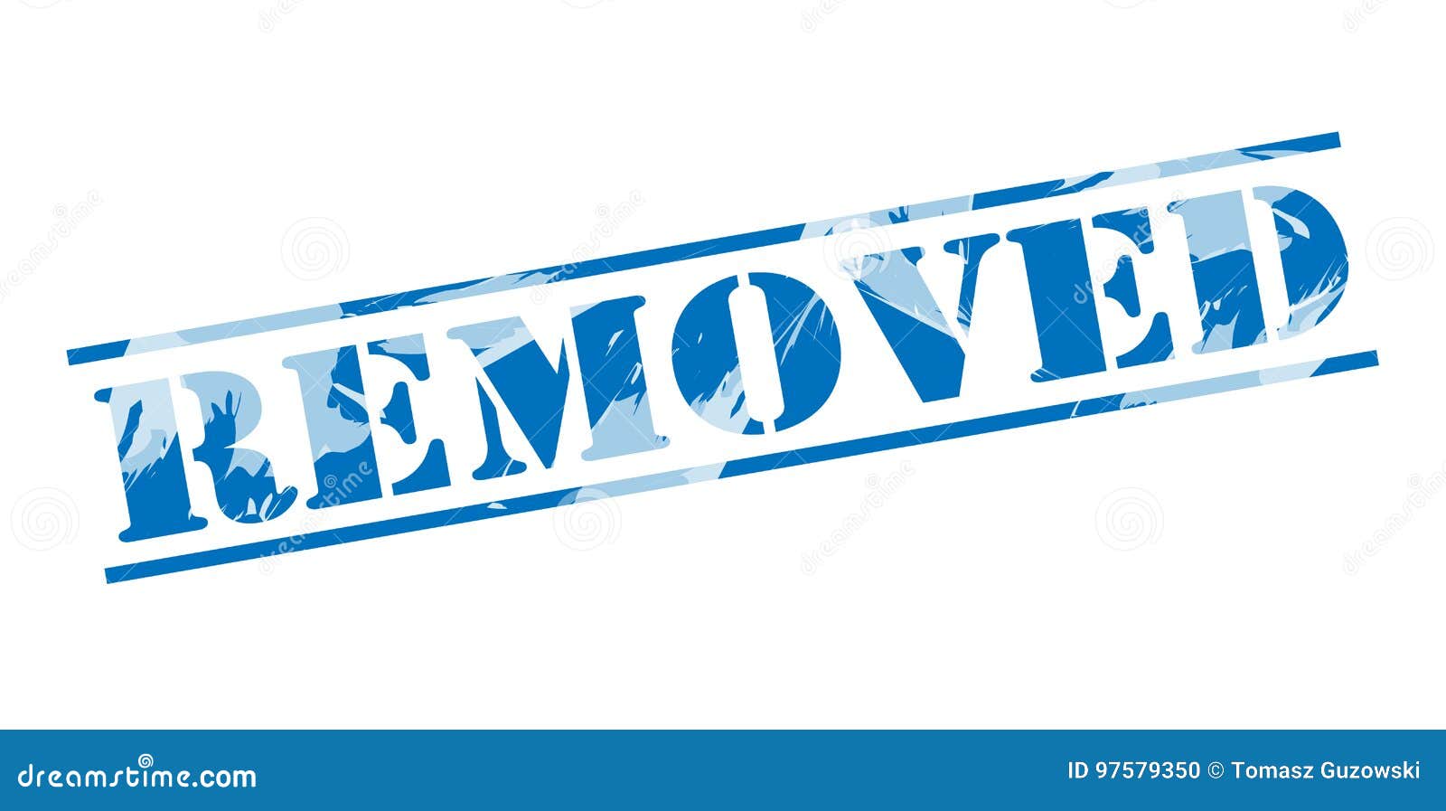 Removed blue stamp stock illustration. Illustration of background ...