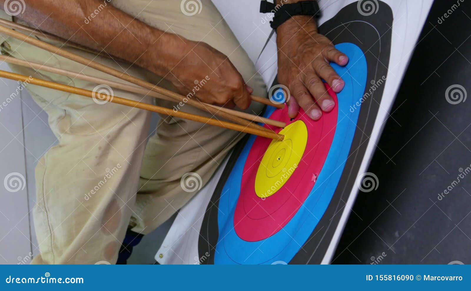 Removing Arrows from Target Stock Footage - Video of archery, sign ...