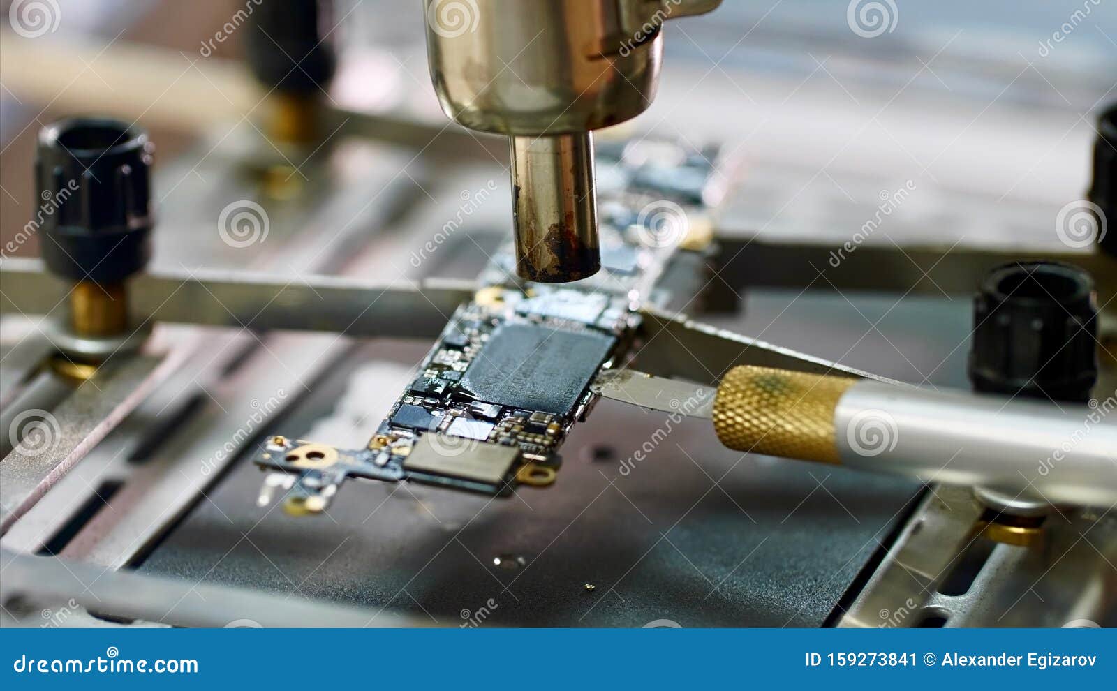 Removing Chipset Element Microprocessor Using Knife Melted with ...
