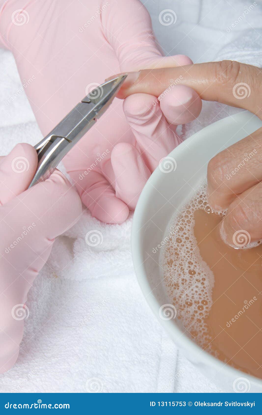 Removing Cuticle from the Nail Stock Image - Image of nail, groomed ...