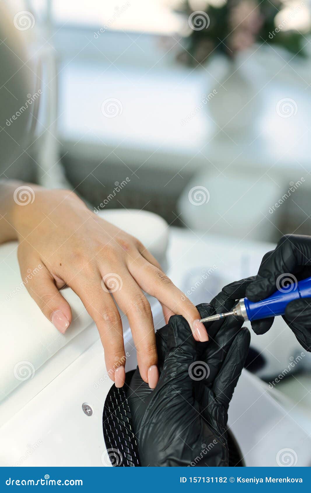 Removing Gel Polish with a Milling Cutter Stock Photo - Image of ...