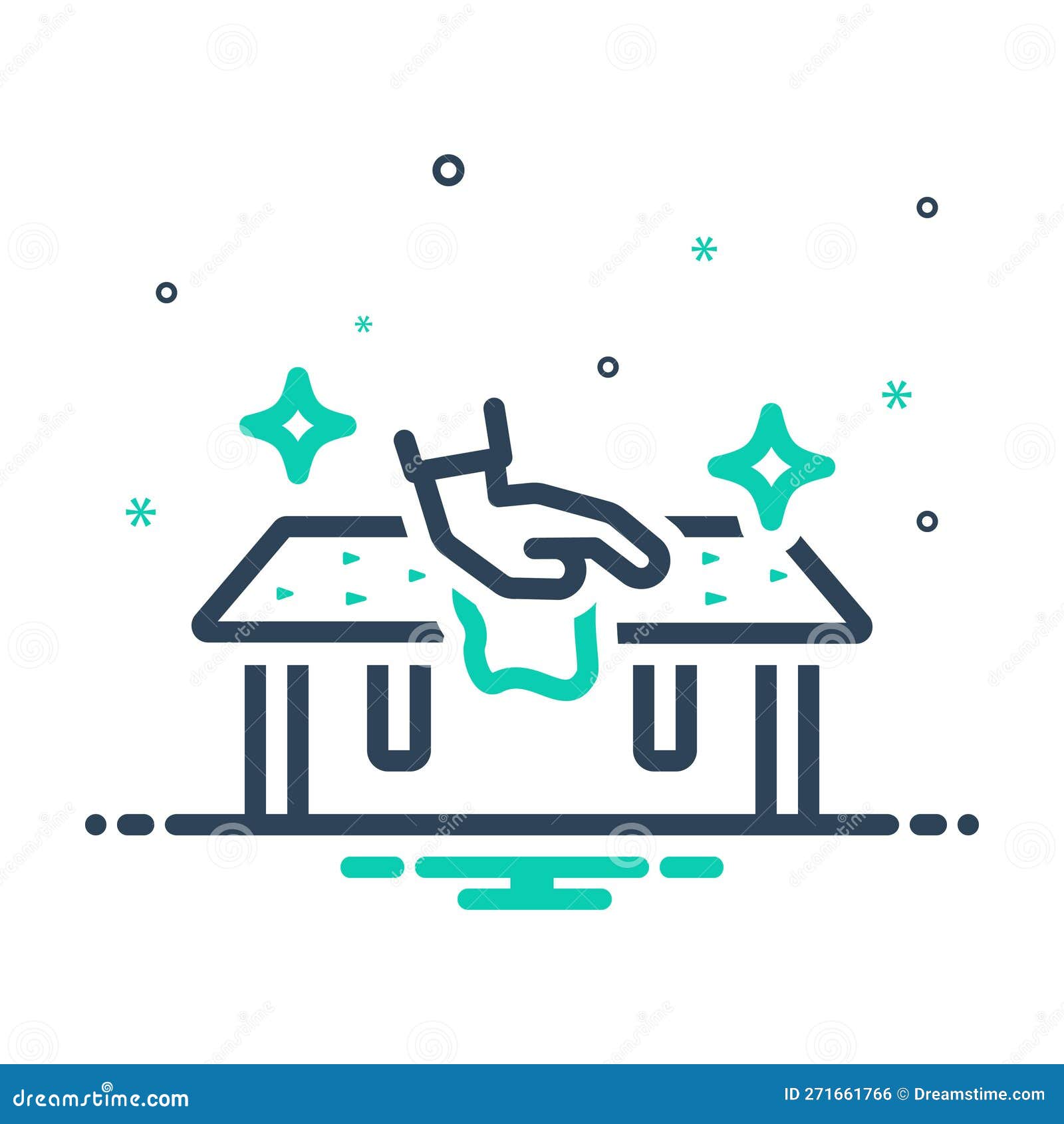 Mix Icon for Removing, Dust and Polish Stock Vector - Illustration of ...