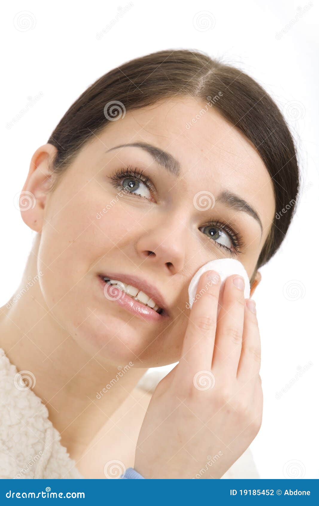 REMOVING MAKEUP stock photo. Image of glamour, lady, eyes - 19185452