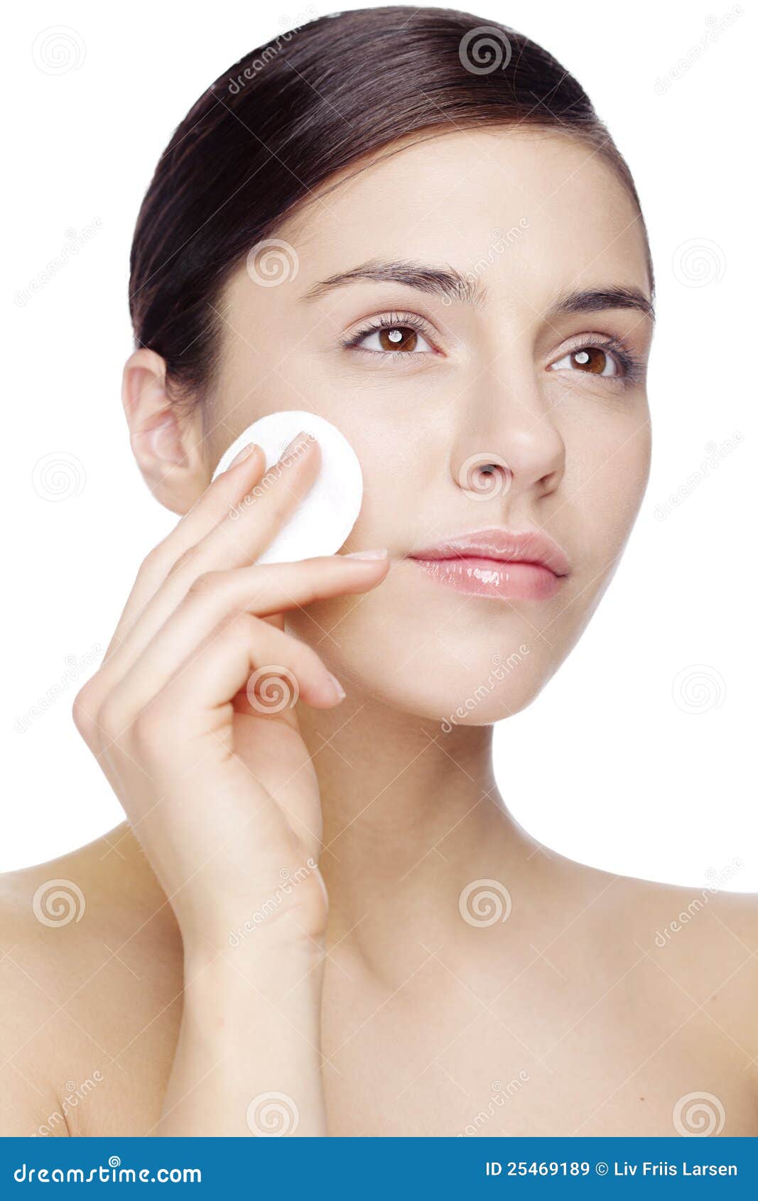 Removing makeup stock image. Image of makeup, facial - 25469189