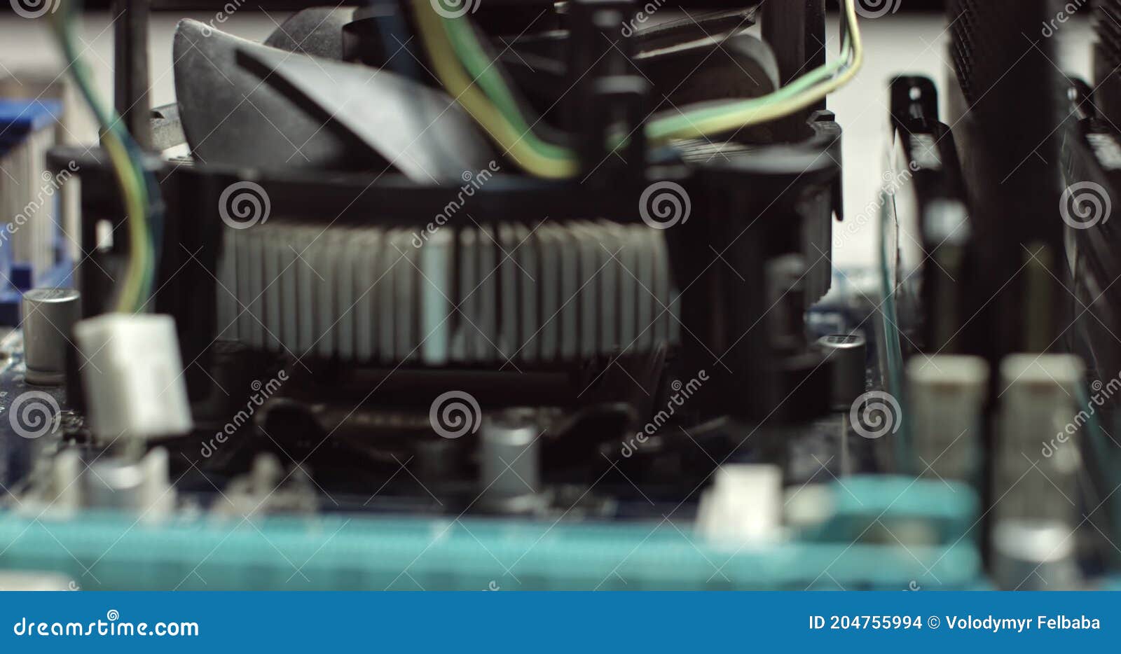 Removing and Replacing CPU Cooler on Modern PC Computer Motherboard ...