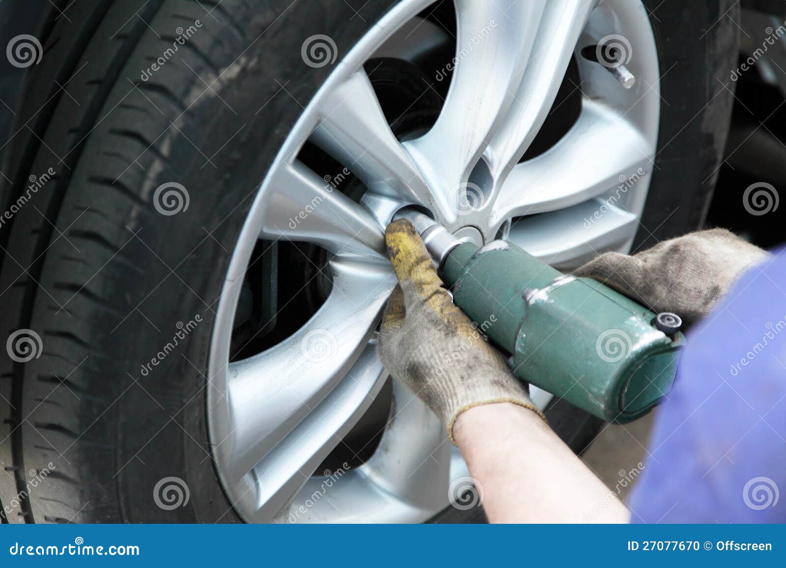 Removing the tire stock photo. Image of service, occupation - 27077670