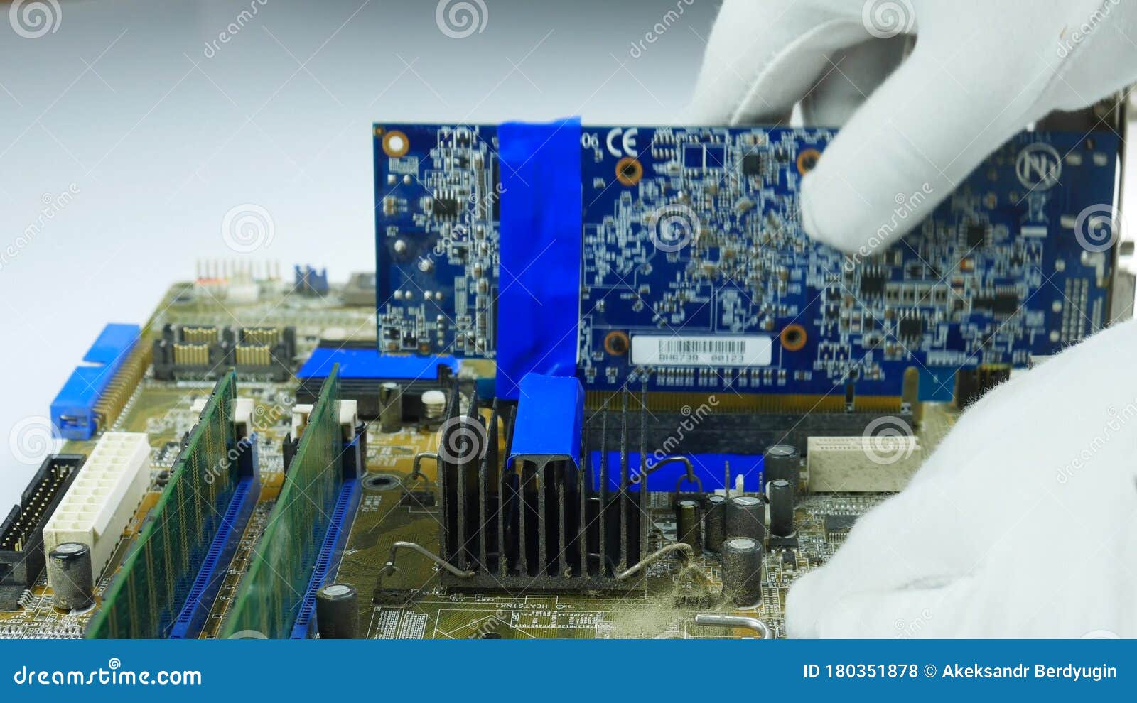 Removing a Video Card from the Motherboard. PC Graphics Processing ...