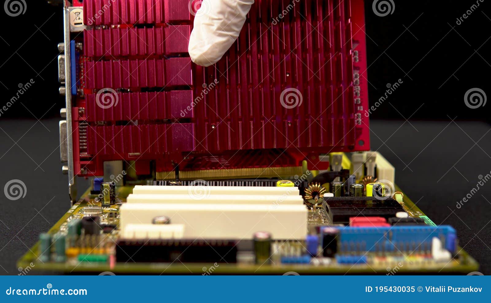 Removing a Video Card from the Motherboard. PC Graphics Processing ...