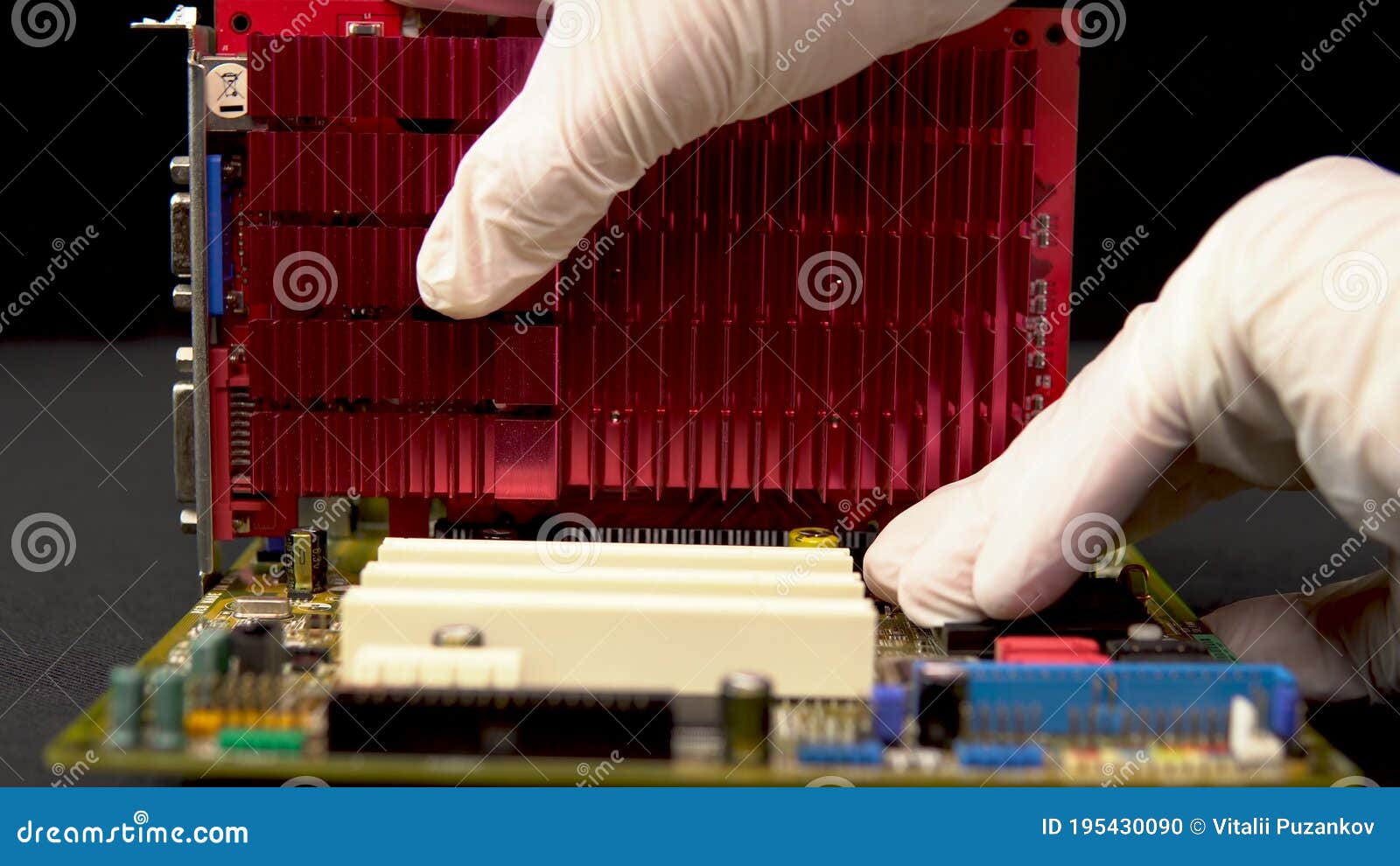 Removing a Video Card from the Motherboard. PC Graphics Processing ...