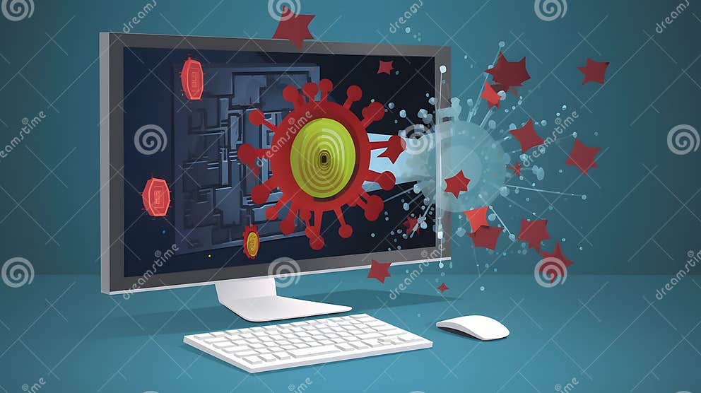 Removing Viruses and Malware from a Computer Two Generative AI Stock ...