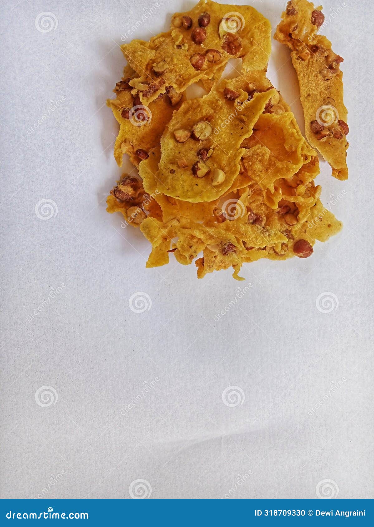 Rempeyek Or Peyek Rebon Is A Deep Fried Savoury Javanese Cracker Made ...