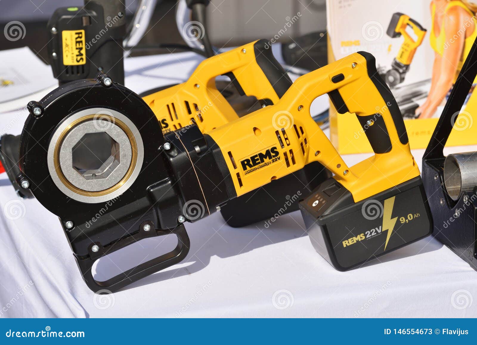 Rems power tools editorial stock photo. Image of plumber - 146554673