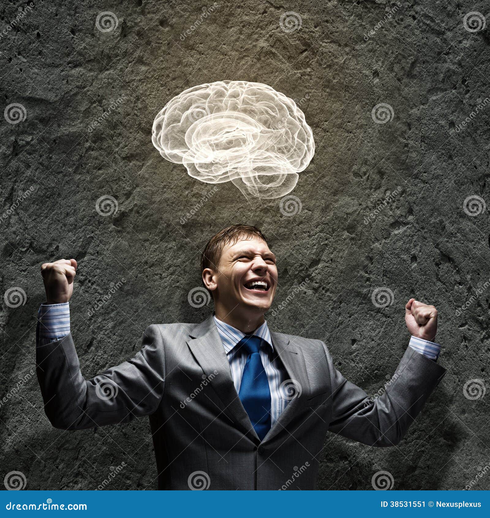 Remue méninge image stock. Image du gens, génie, lueur - 38531551