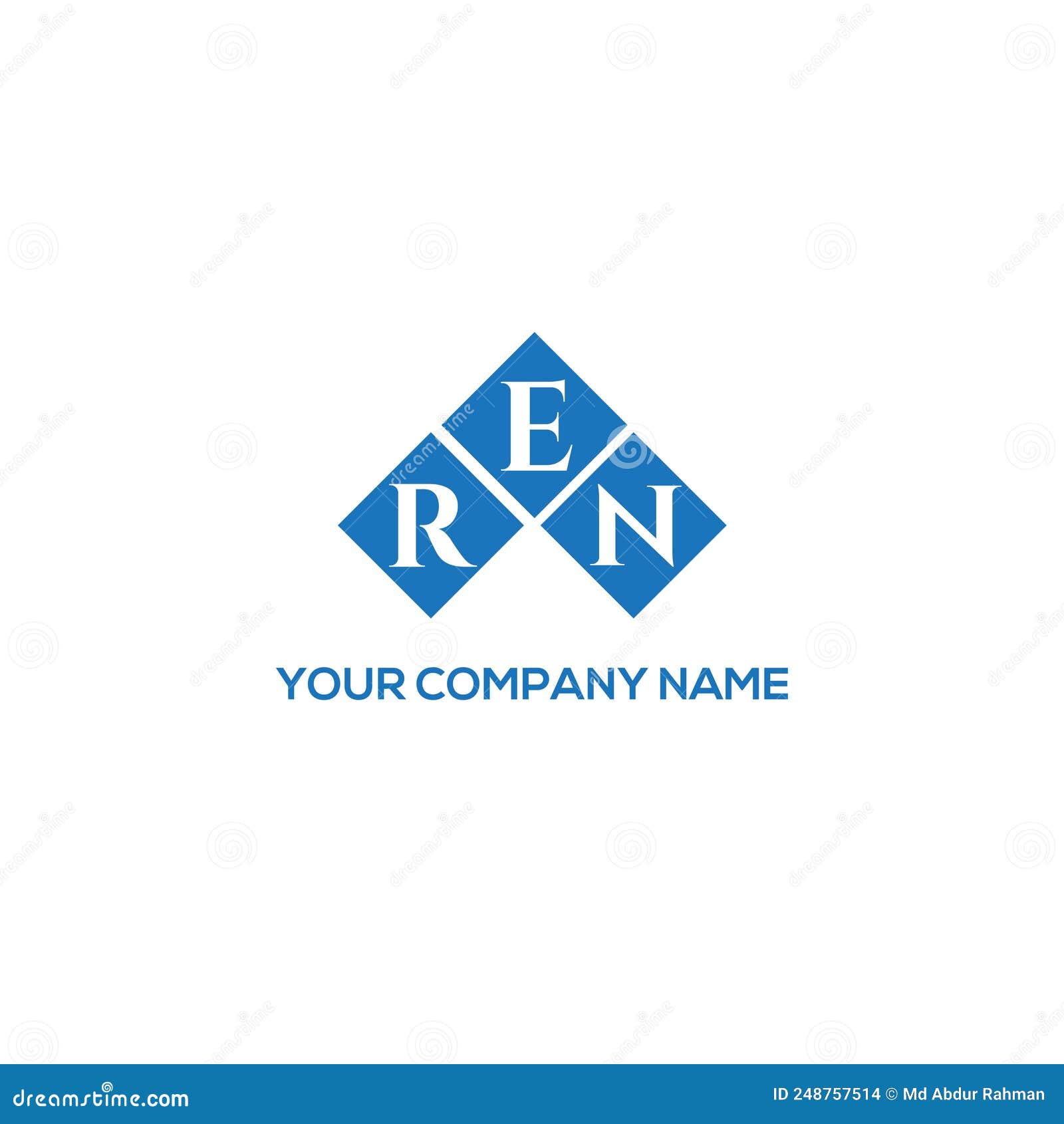 REN Letter Logo Design On BLACK Background. REN Creative Initials ...