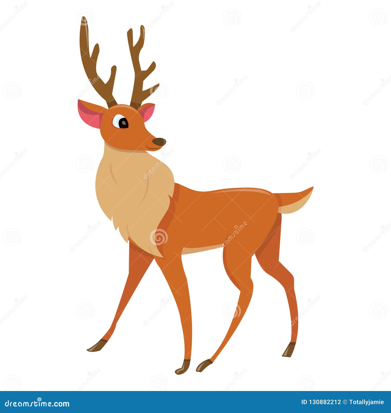 Rena dos desenhos animados ilustração do vetor. Ilustração de imagem ...