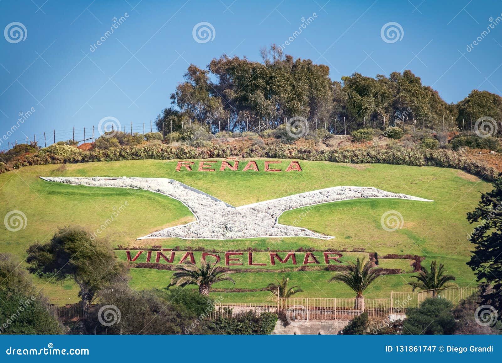 Renaca Beach Sign - Vina Del Mar, Chile Editorial Photography - Image ...