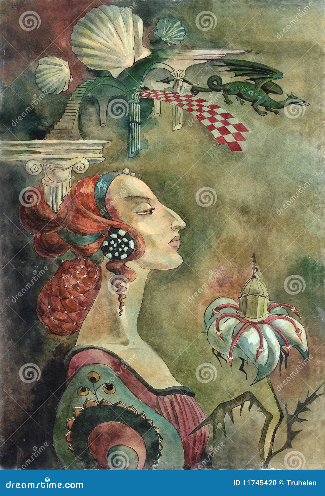 Renaissance stock abbildung. Illustration von lilie, periode - 11745420