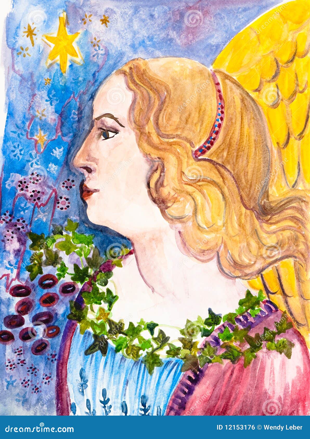 Renaissance Angel stock illustration. Illustration of original - 12153176