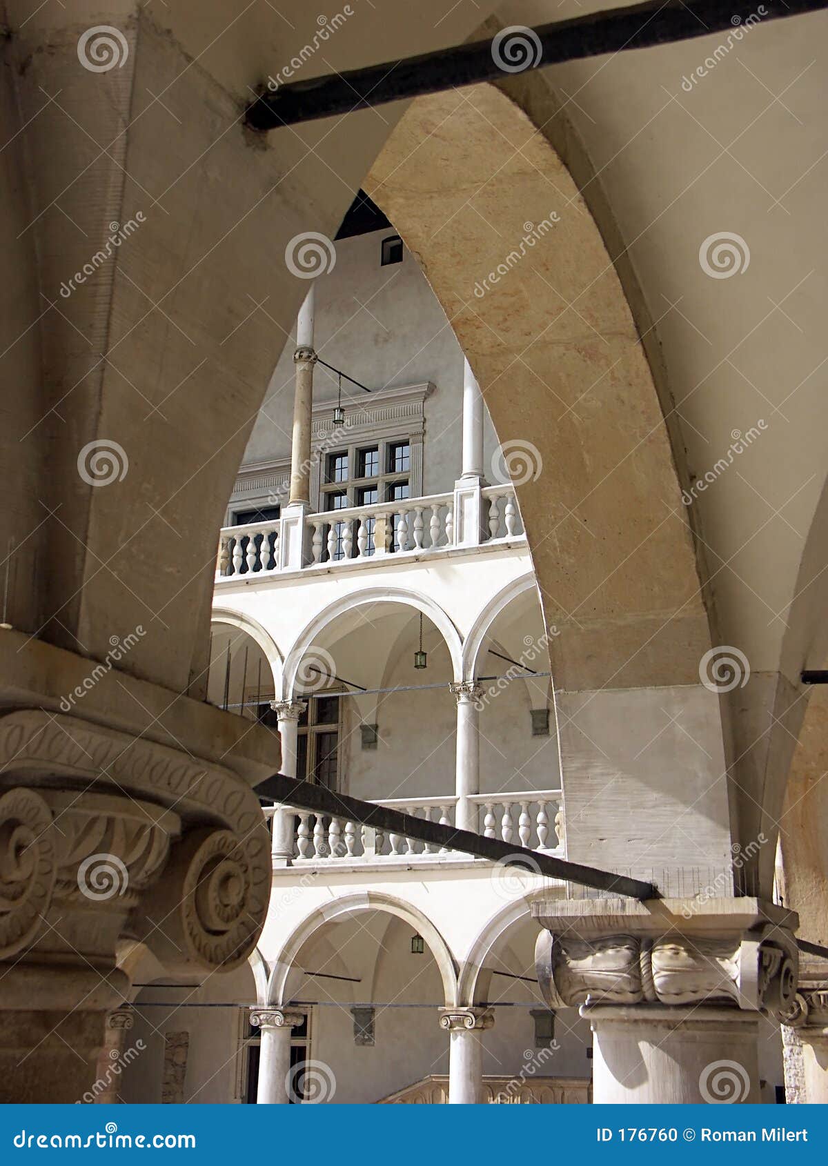 Renaissance arcades stock photo. Image of columns, architecture - 176760