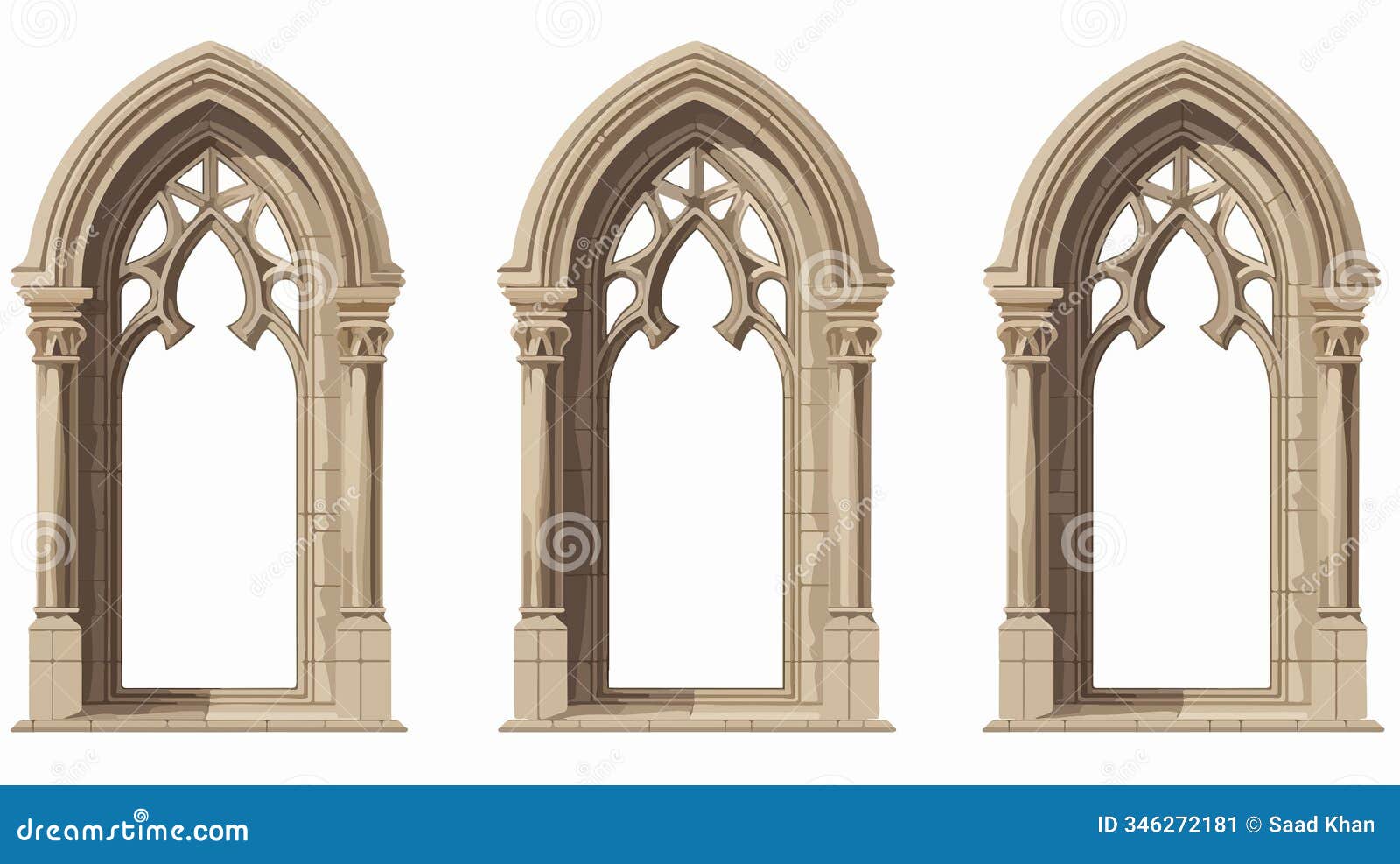 Renaissance Architecture Historic Window Vector Stock Illustration ...