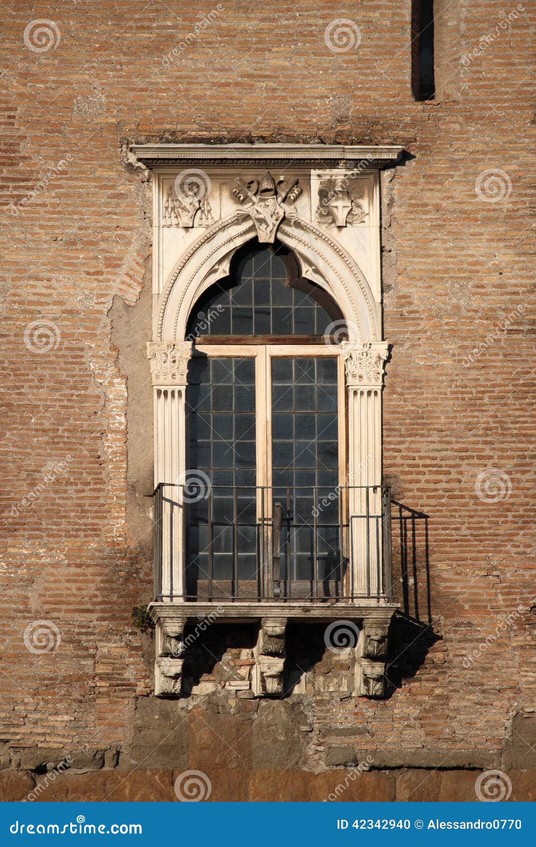 Renaissance balcony stock photo. Image of landmark, rome - 42342940