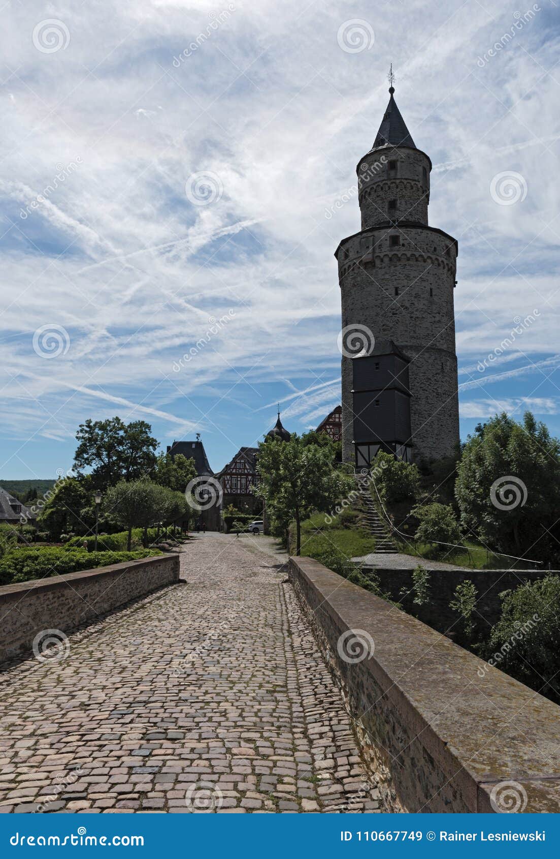 The Renaissance Castle Idstein with a Witch Tower Editorial Stock Image ...