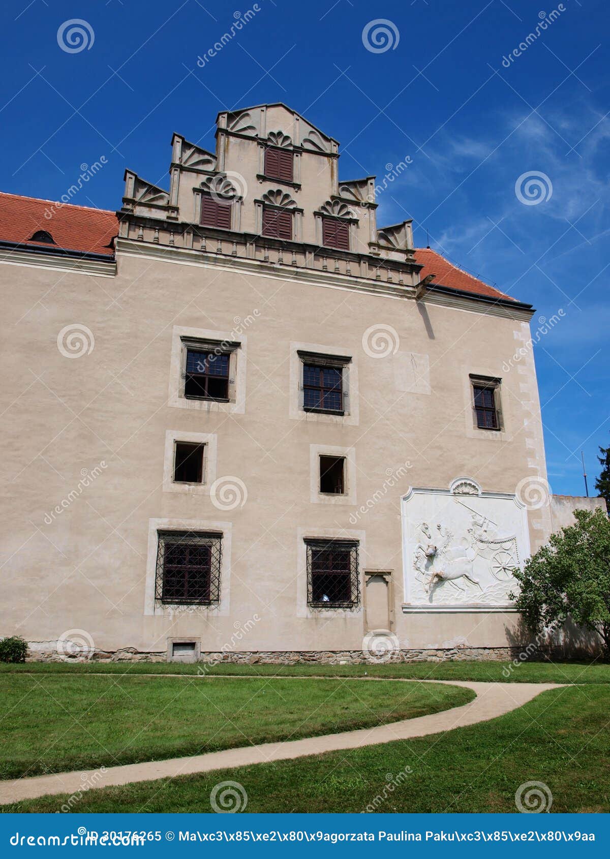 Telc Castle, Czech Republic Stock Image - Image of moravian, lovely ...