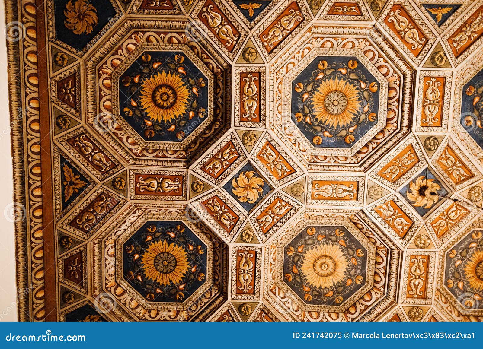 Ancient Ceiling With Caissons Royalty-Free Stock Photo | CartoonDealer ...