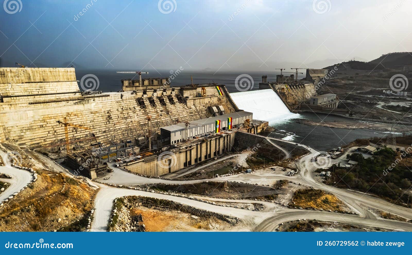 Renaissance Dam Ethiopia stock photo. Image of transport - 260729562