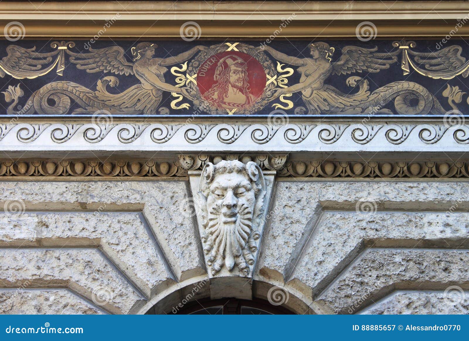 Renaissance decorations stock image. Image of europe - 88885657
